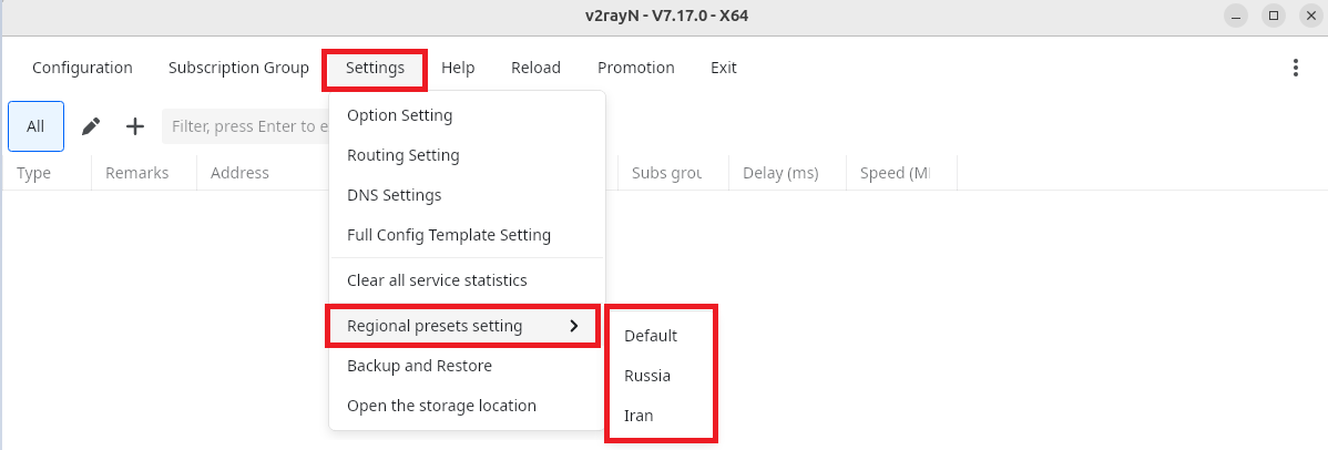 Setting up VLESS XTLS Red Shield VPN on Ubuntu and Debian Linux with a GUI